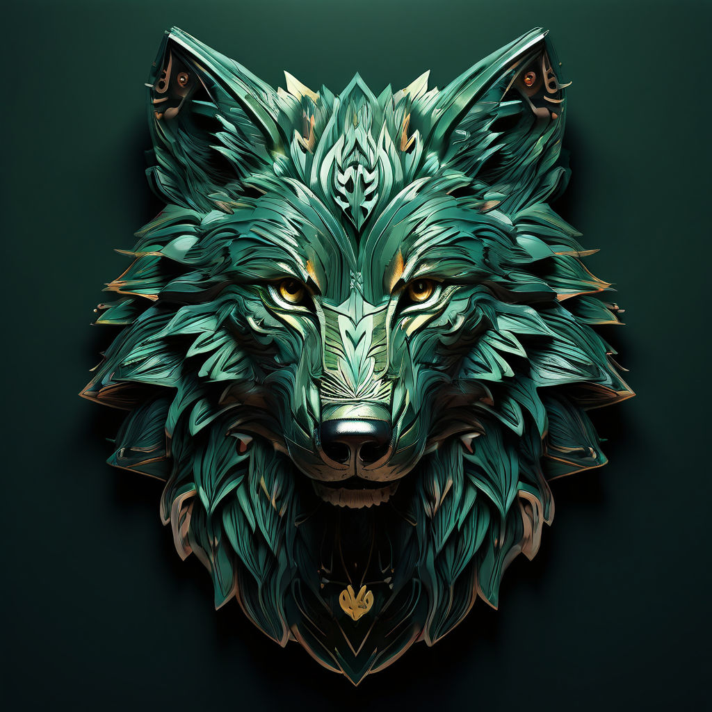 Create a Wolf with cloverleaf in the mail by Nicole H. - Playground