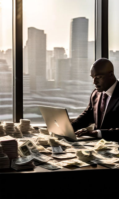 Anonymous figure seated at a sleek by Donie Darko - Playground