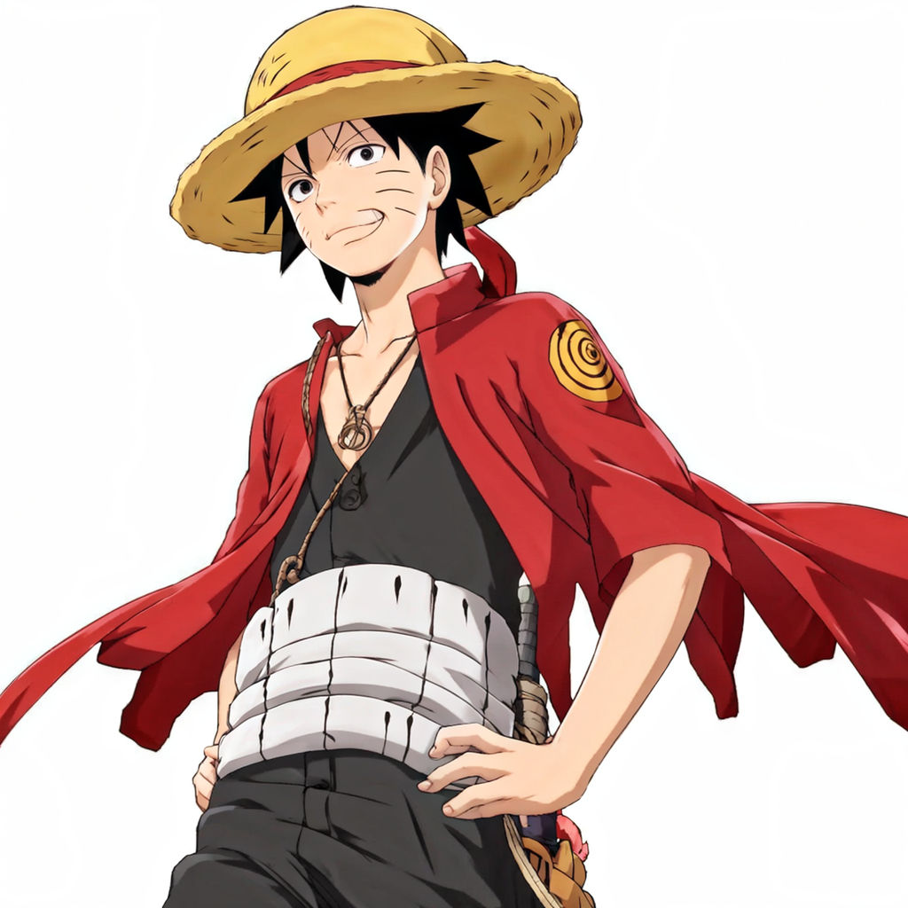 Naruto wearing luffy's clothes by Arlon Lopes - Playground