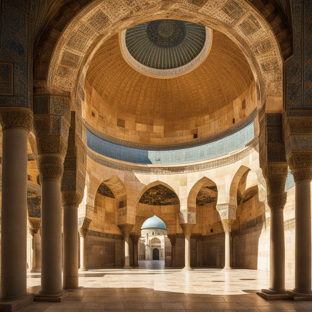 The construction of the Al-Aqsa Mosque of Suleiman (peace be... by Abd ...