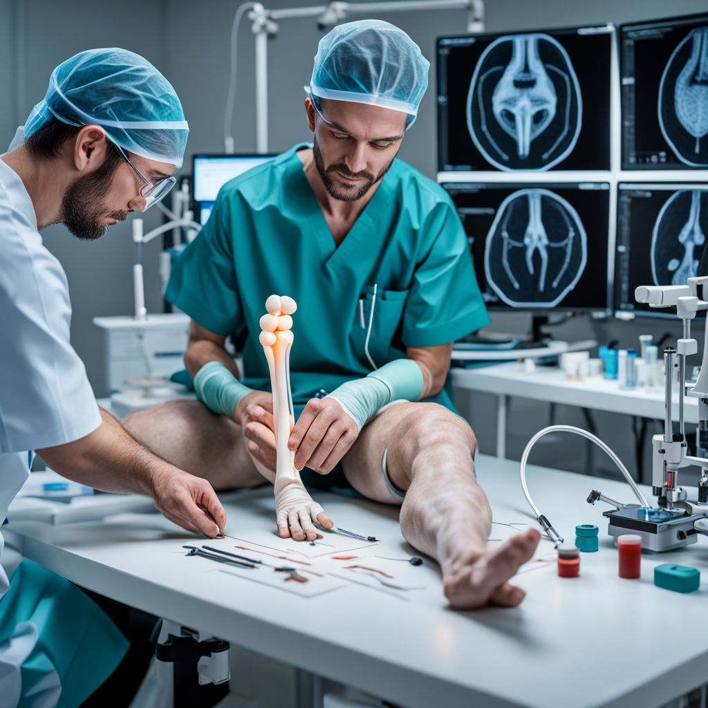 Surgeon planning incision trajectory using a 3d printed knee... by Past ...