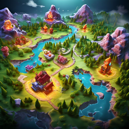 Game map design featuring three distinct regions by Oliver Kucza ...