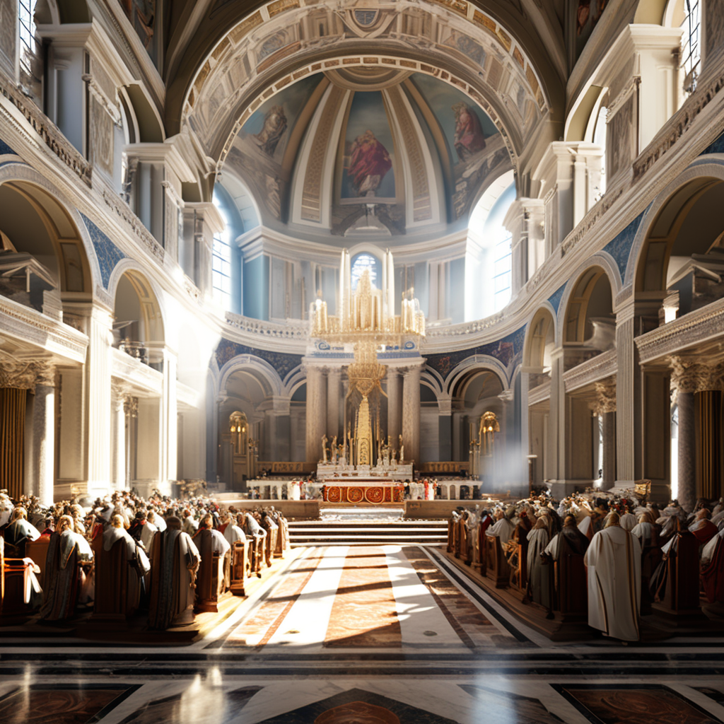 300 bishops gathered at the Council of Nicea under the detai... by ...