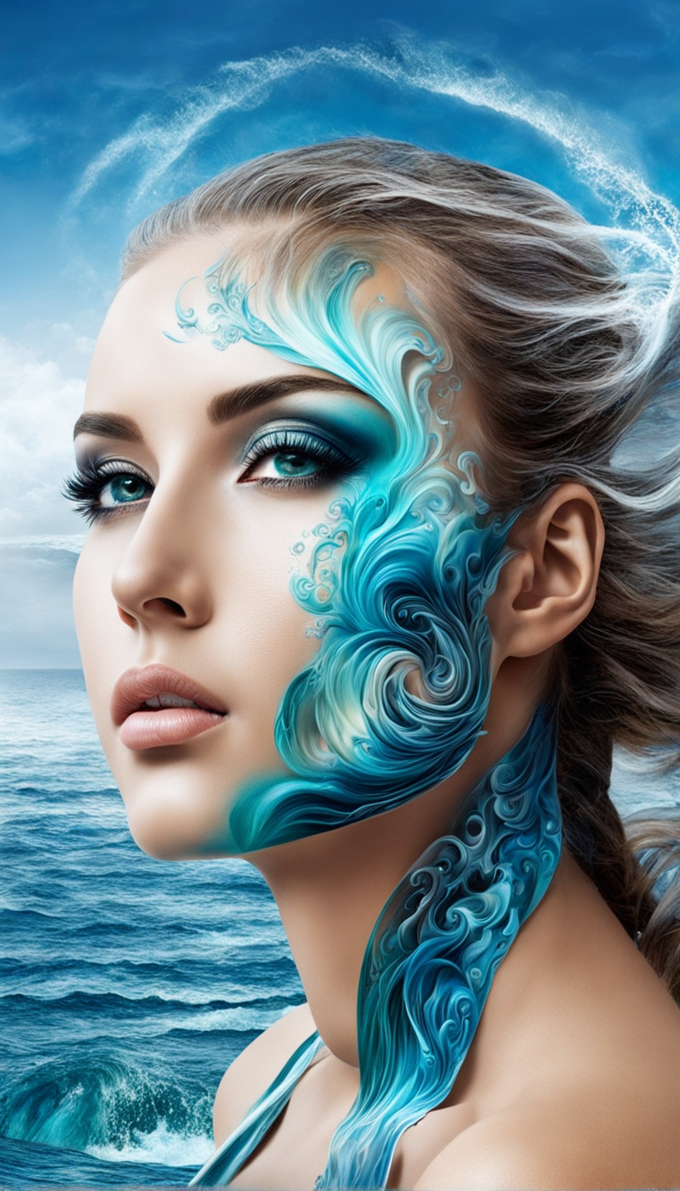 Surrealism airbrush blending faceart style by Ash - Playground