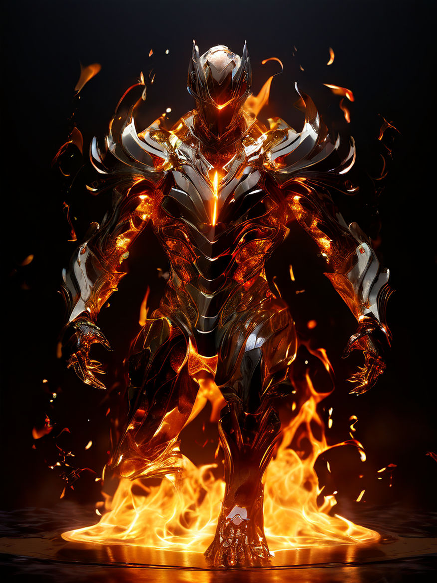 Evocative digital render of an Armor of Fire by Андрей - Playground