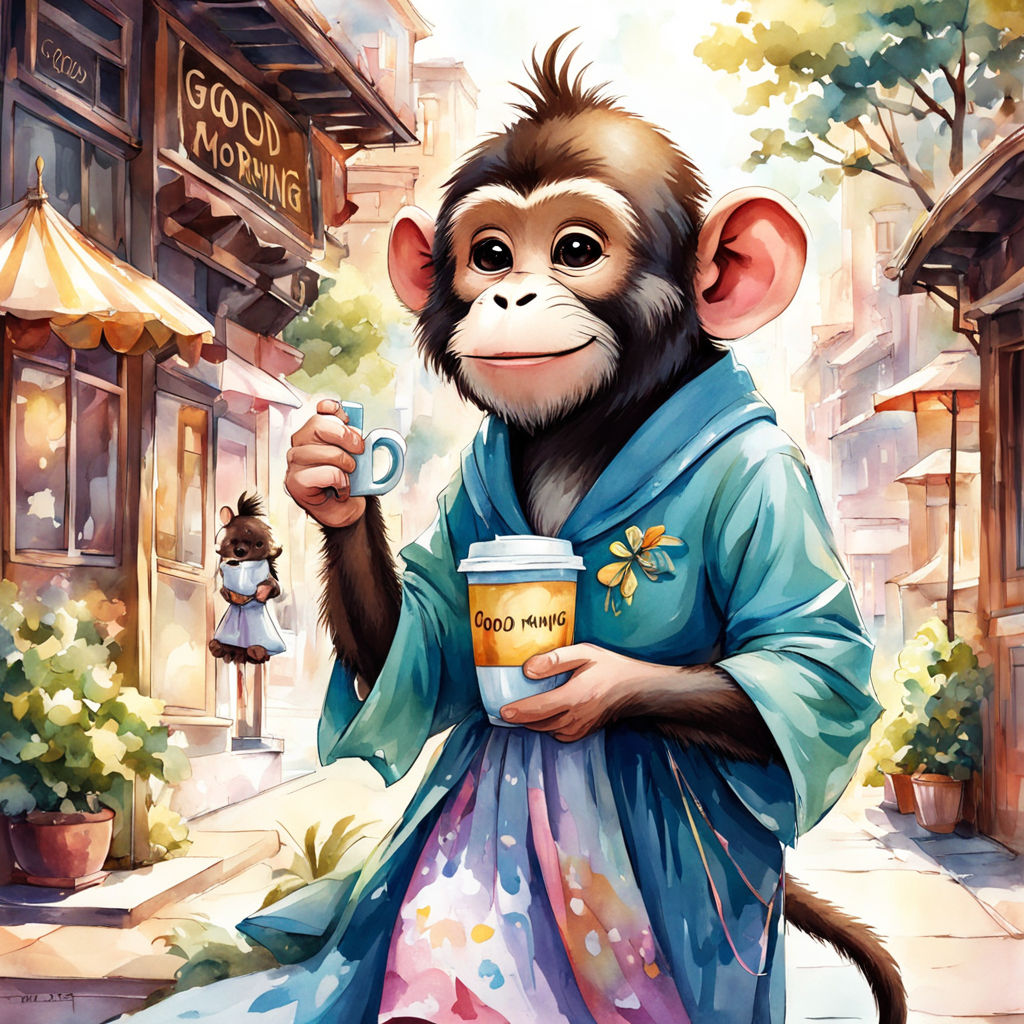 Skinny Monkey Cartoon