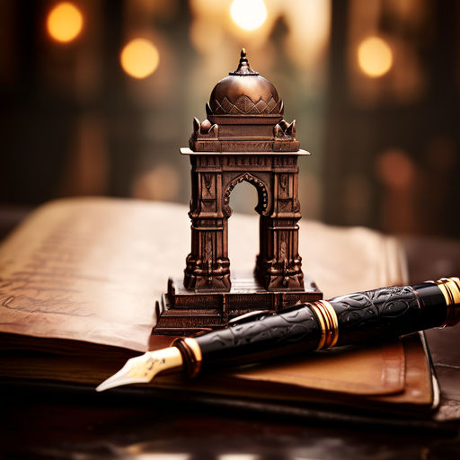 Fountain pen modeled after the iconic India Gate by Worathida Tanthakul ...