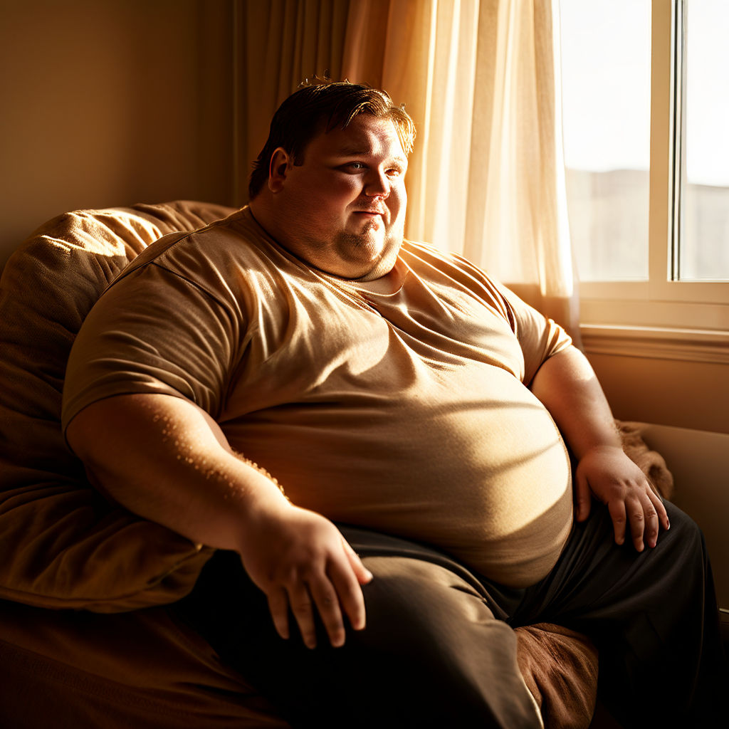 Overweight man by Sahil Arya - Playground