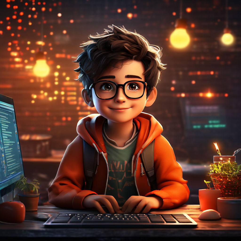 Make a coding boy image by Pralhad Bhusari - Playground