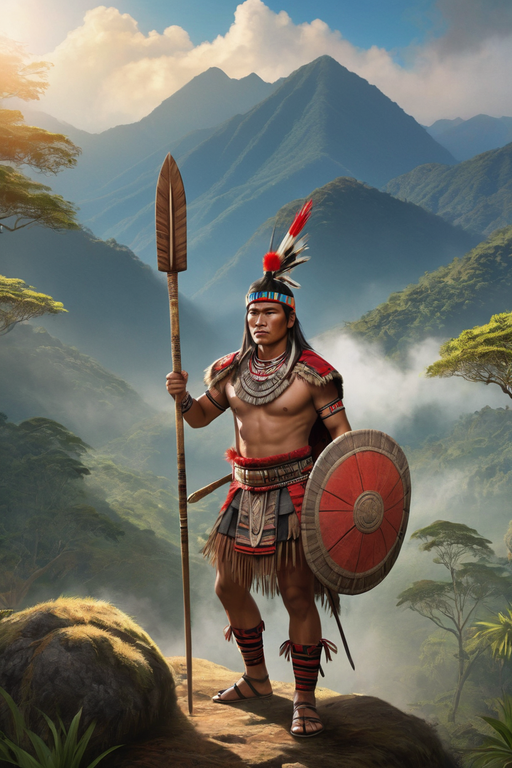 Igorot tribal warrior in traditional attire by Real Mabz - Playground