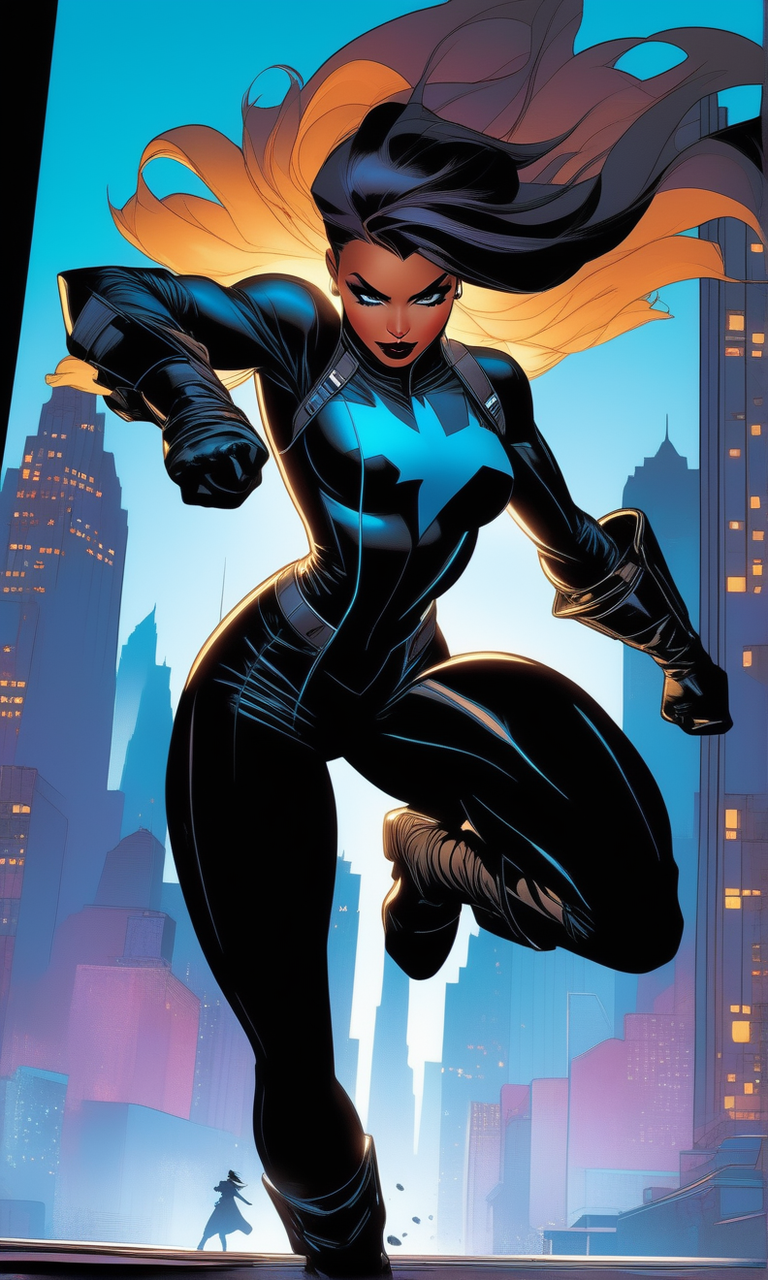 Dominant woman clad in sleek designer leather by Christian Rieger ...