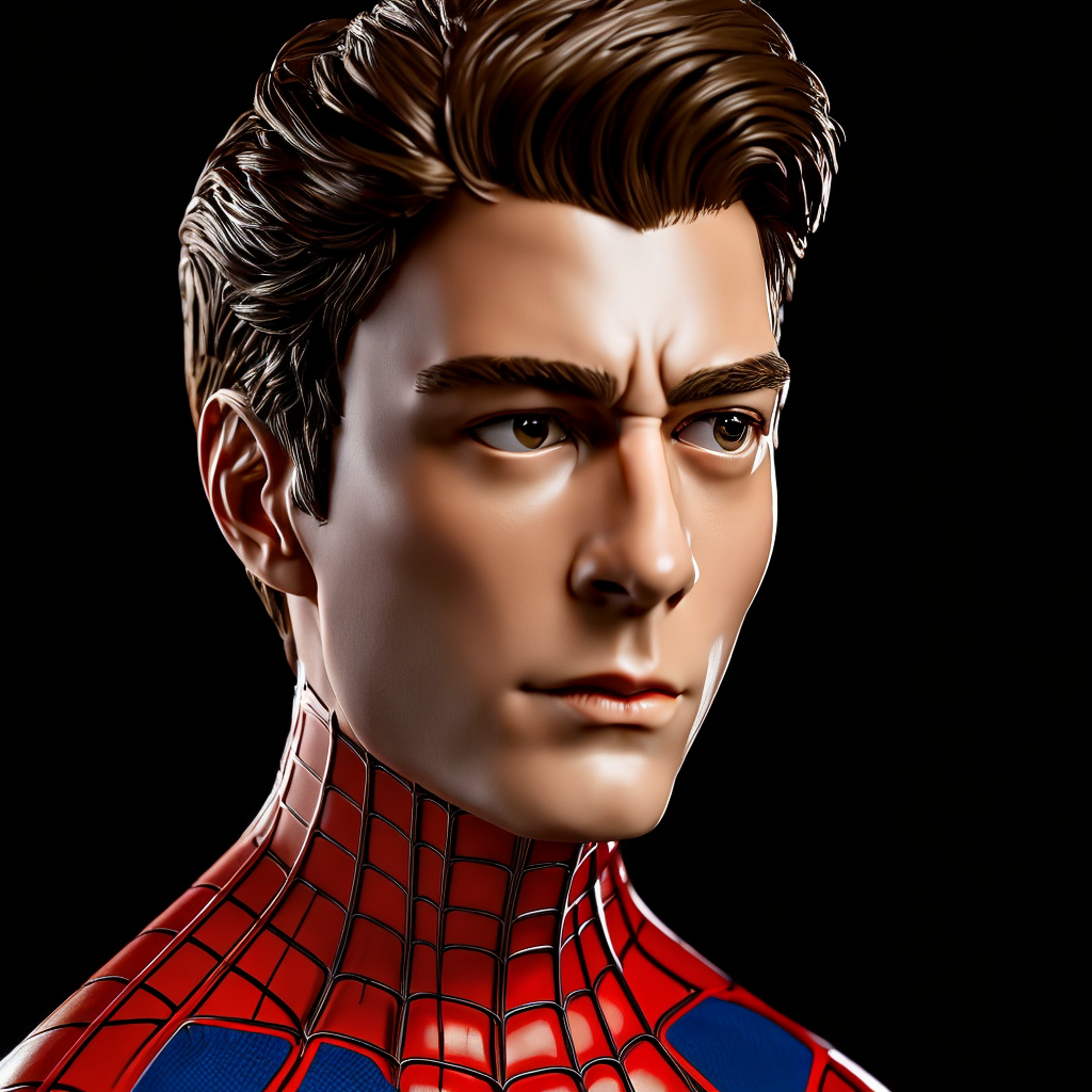 Photorealistic anatomically correct peter parker taking off ... by ...