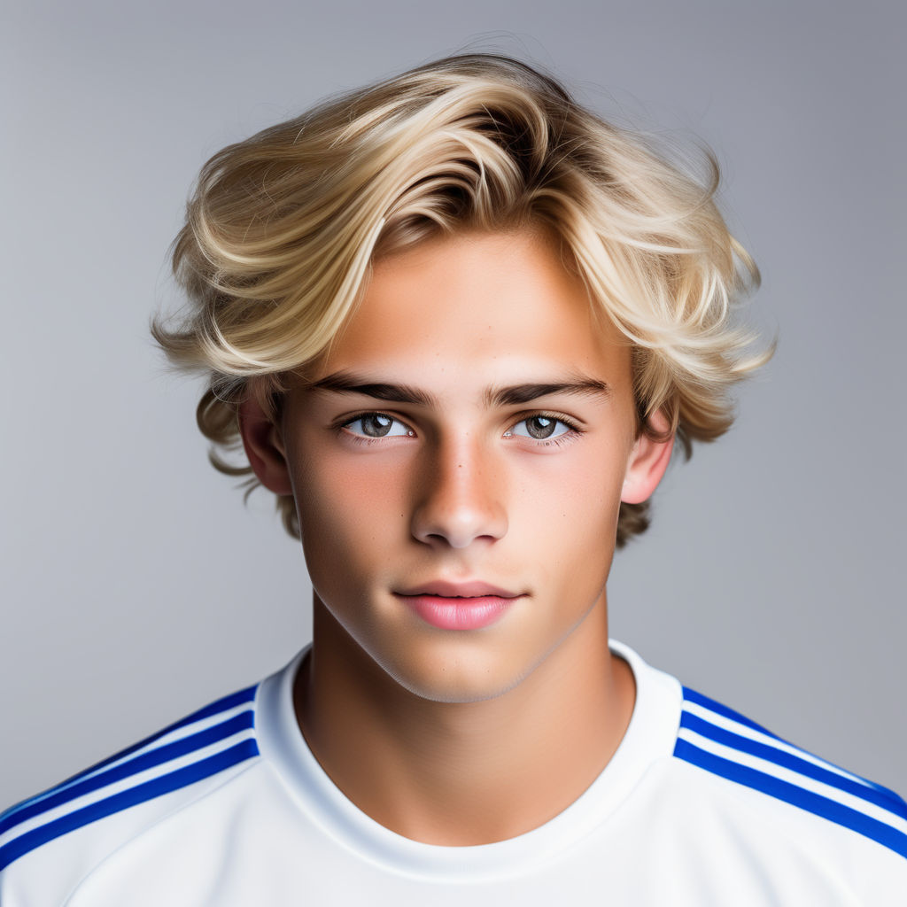 Portrait of young soccer player 16 year old by Hrvoje Mihaljević ...