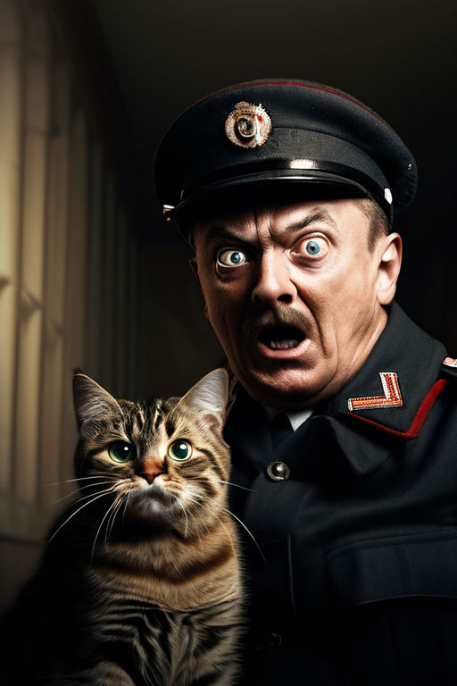 Hitler scared from cat by Fun Facts Guy - Playground