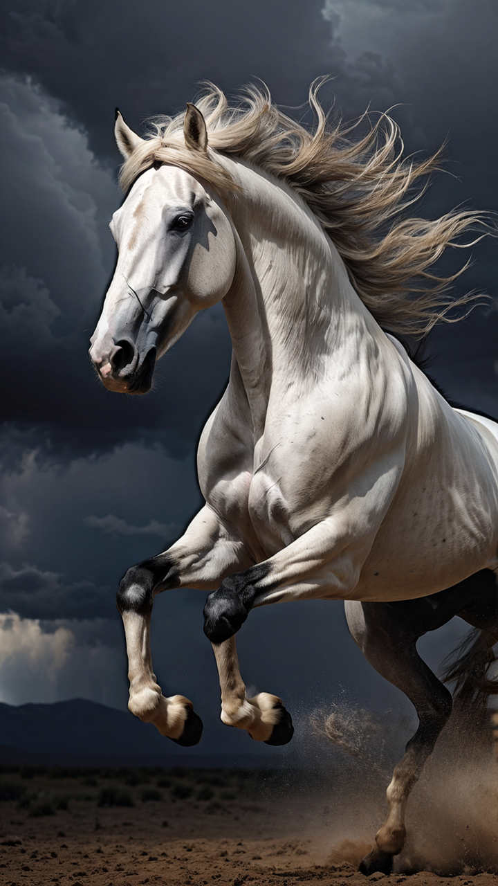 Horse captured in mid-gallop by Brandy Versoulen - Playground