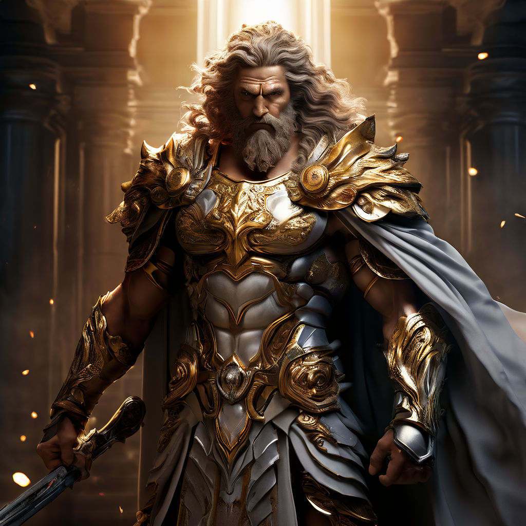 The supreme mightiest King Zeus wearing his OP armor holding... by Zeus ...