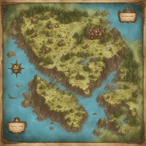 Fantasy map of a kingdom for rol by Tomas Gomez - Playground