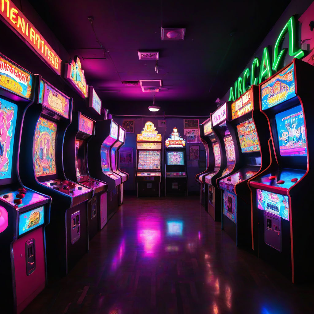 A Endless Neon Arcade by Jackson Jaeckle - Playground