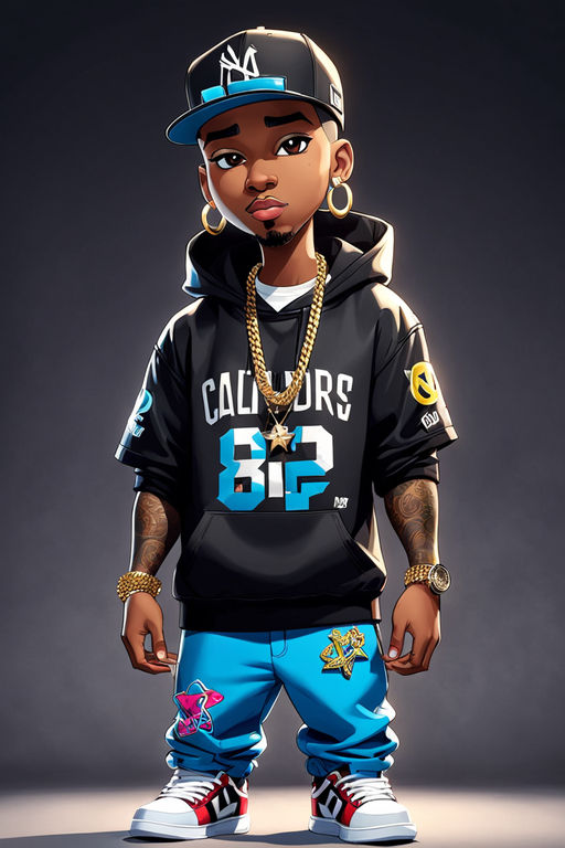 Cartoon rap singer by Claudinei - Playground