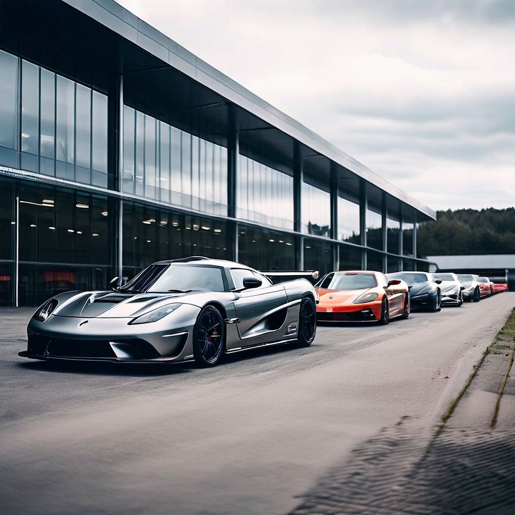 Koenigsegg factory outside by Alan Edson - Playground