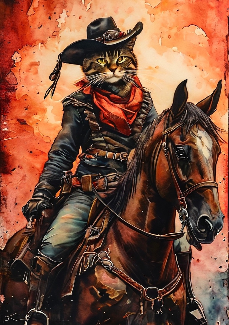 How the West was won. Cowboy Cat by The Kiwi Bassman - Playground