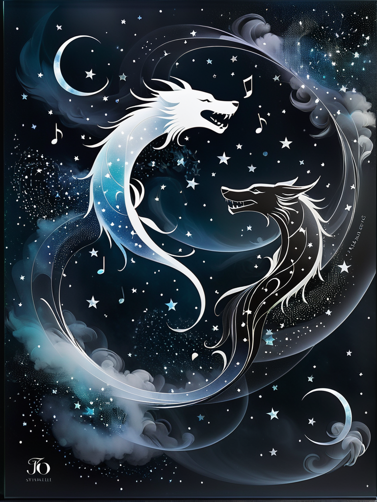 Draco constellation comprised of question and answer symbols by Tami ...