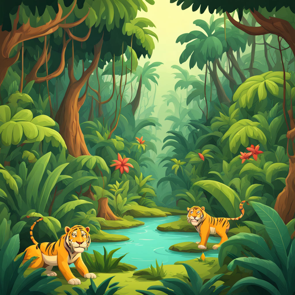 Jungle, cartoon style by Анастасия Смирнова - Playground