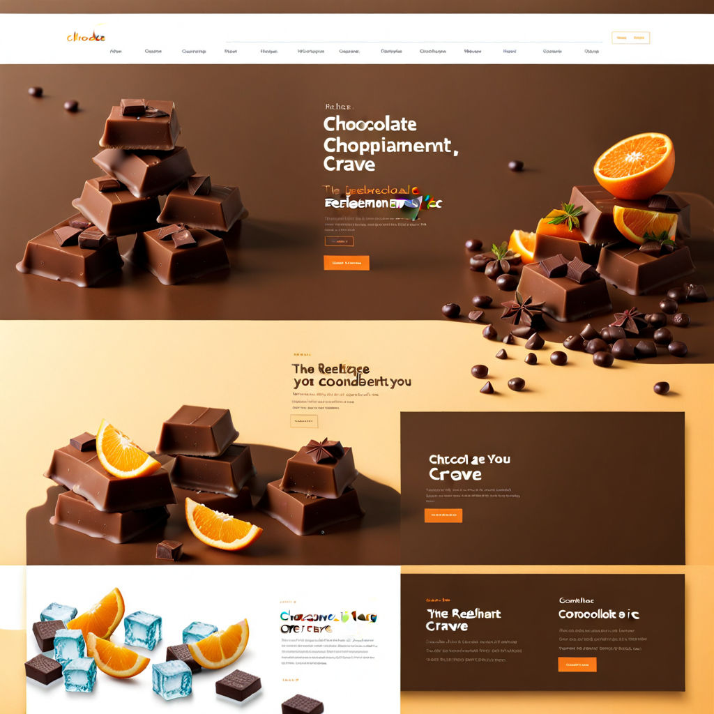 Modern and minimalist chocolate website landing page design by Anvesh ...