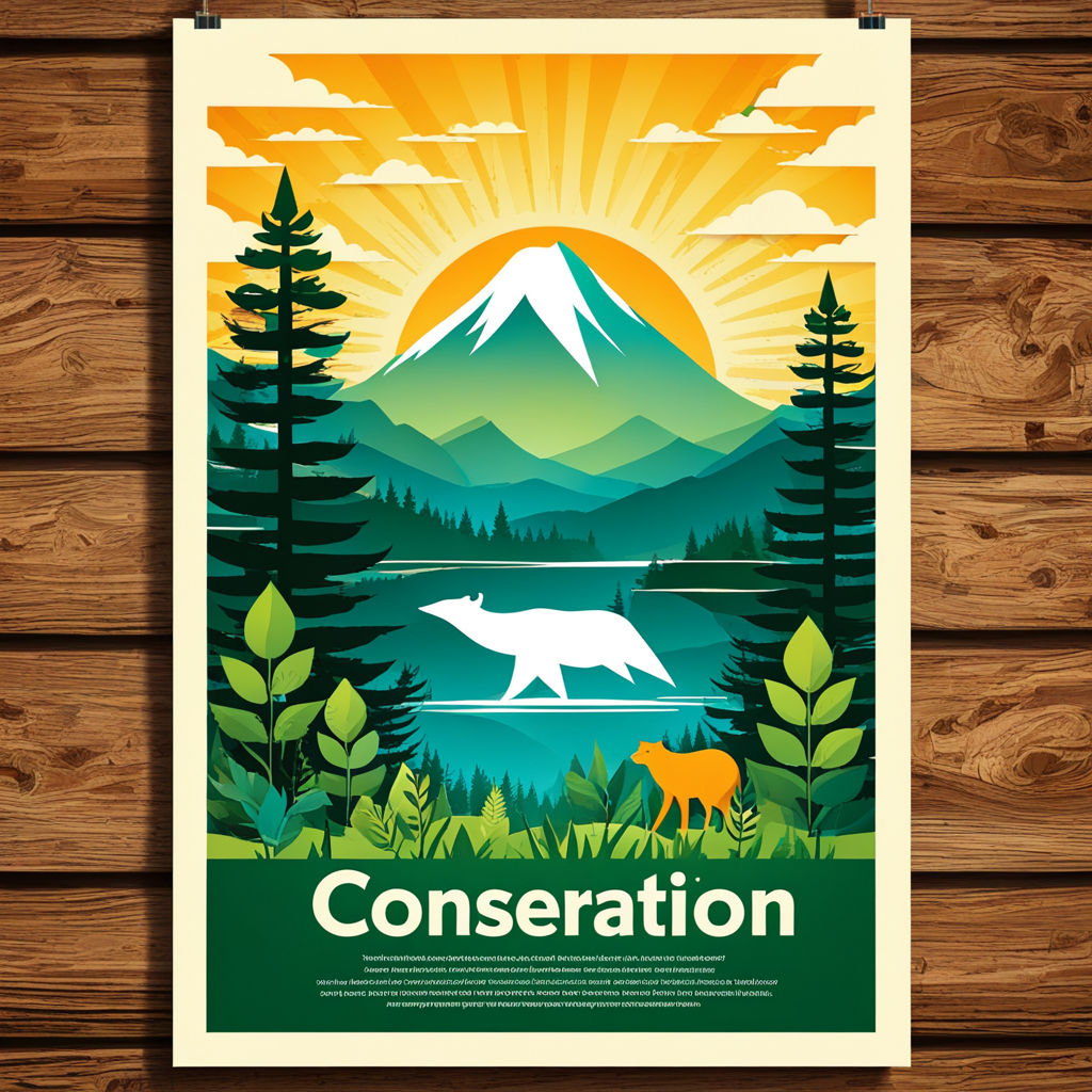Create a vector poster about nature conservation by Yuliaslovic ...