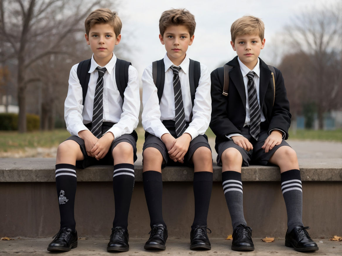 12 year old boys wearing pantyhose to school. Black pantyhos... by Dale ...