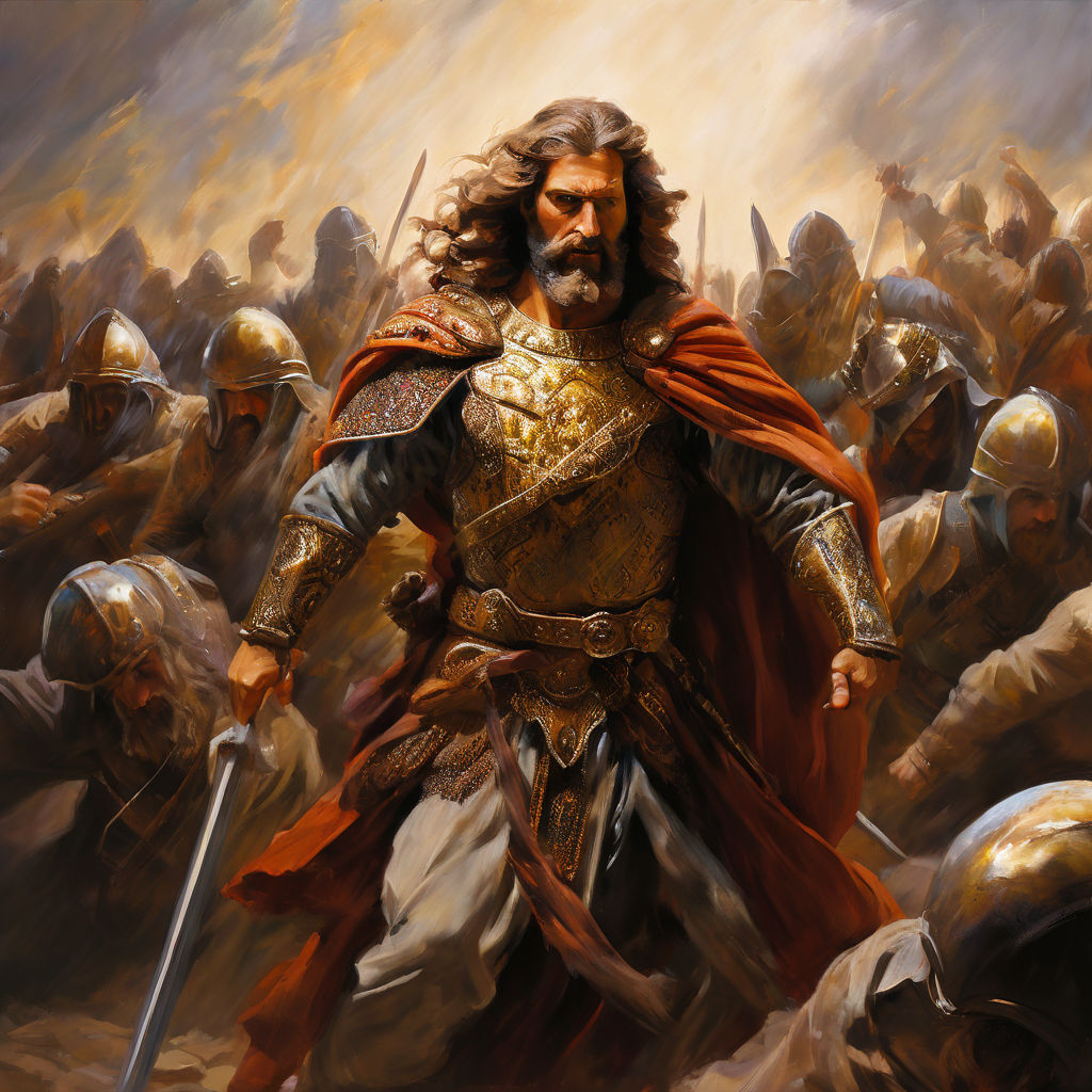 The 30 mighty men of king david in active combat by Ethan Tsui - Playground