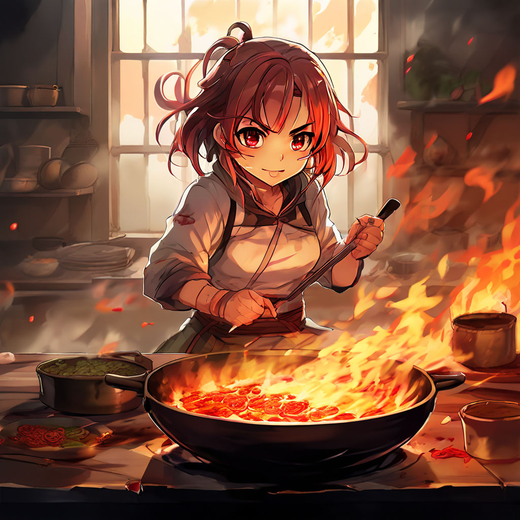 Demon slayer anime cooking by Bon Designs - Playground
