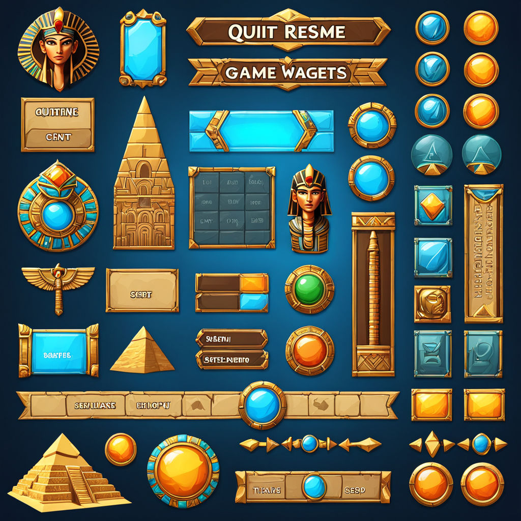 Game gui menu assets sprites widgets buttons quit resume anc... by ...
