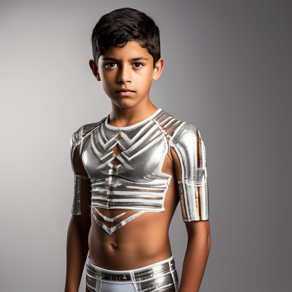 Cute Mexican preteen boy shirtless in skintight shiny speedo... by ...