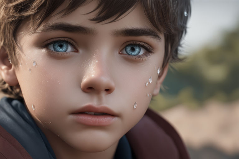 Hyper realistic image of a boy by Ricardo Gady - Playground