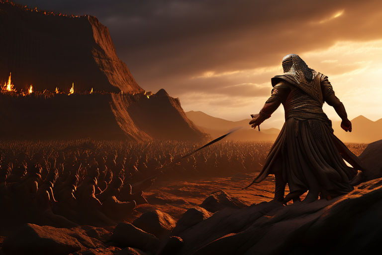 Illustration of Moses killing the Egyptian. by ARCADIANO NMS - Playground