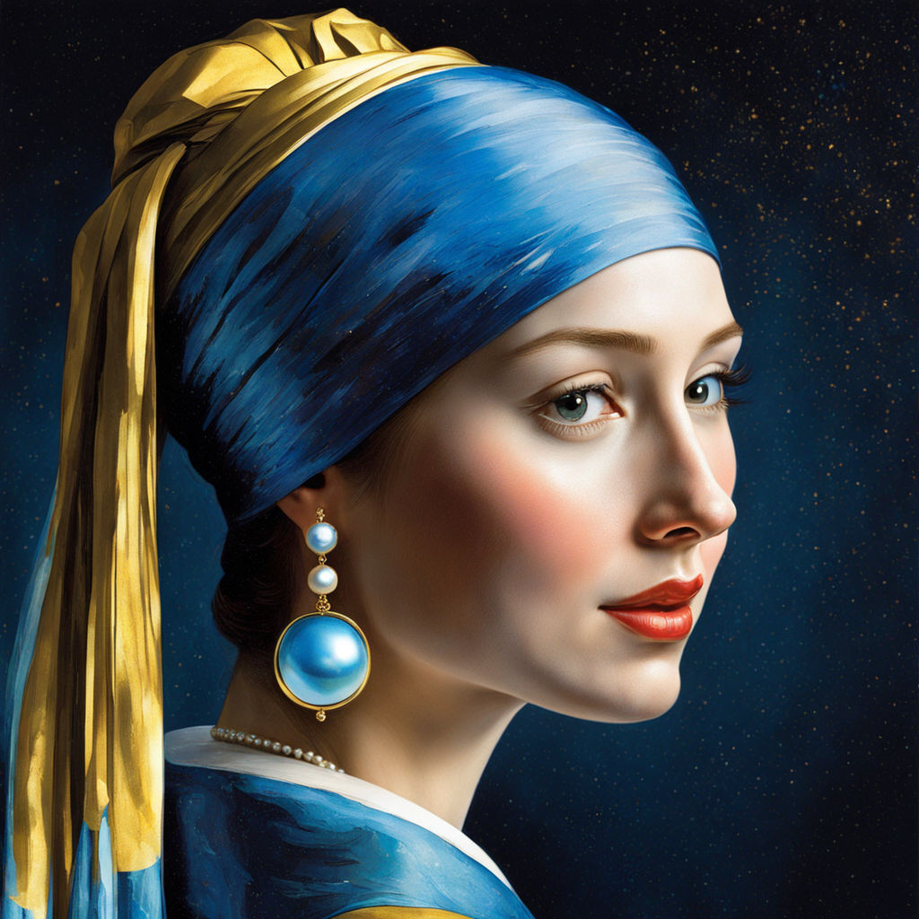 Joyfull cartoon depiction of Vermeer's cherished masterpiece by JING ...