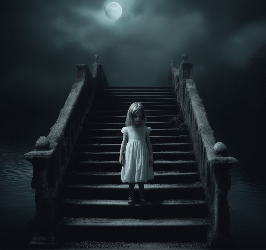 Create a bone-chilling and hauntingly realistic image that c... by Vox ...