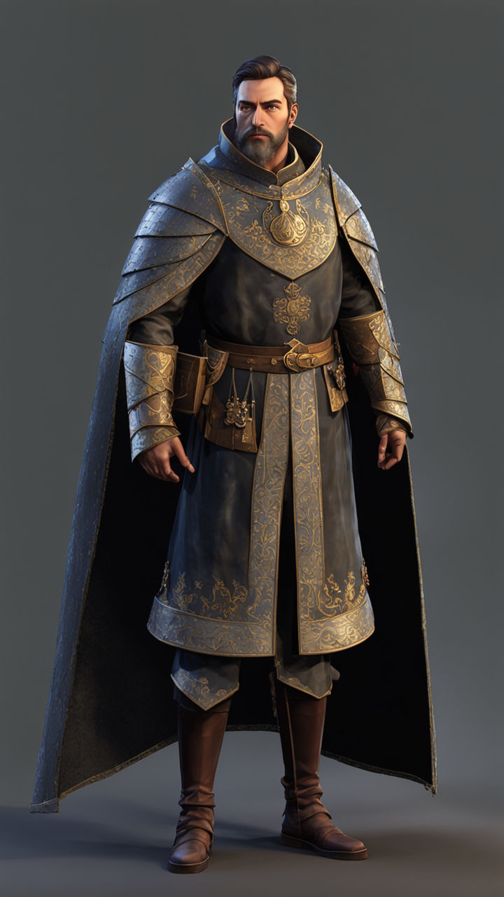 Full-body portrait of a duke with a clear face by Nabiot Z. Yoseph ...