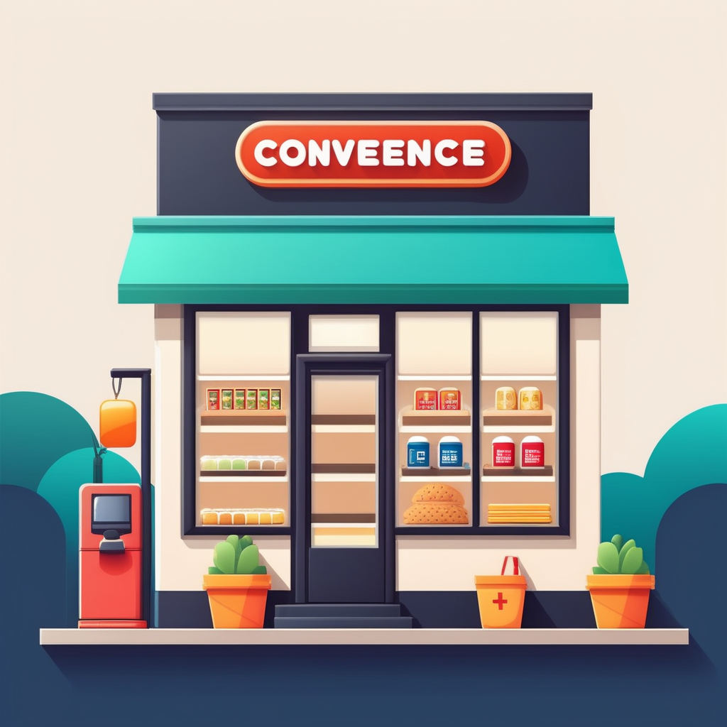 Single 2d icon of Convenience store by 카이의 냥겜세상 - Playground