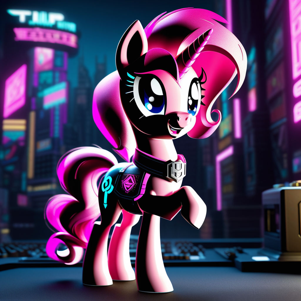 Mlp fim pinkie pie cyberpunk sand ninja by Zachariah Krauss - Playground