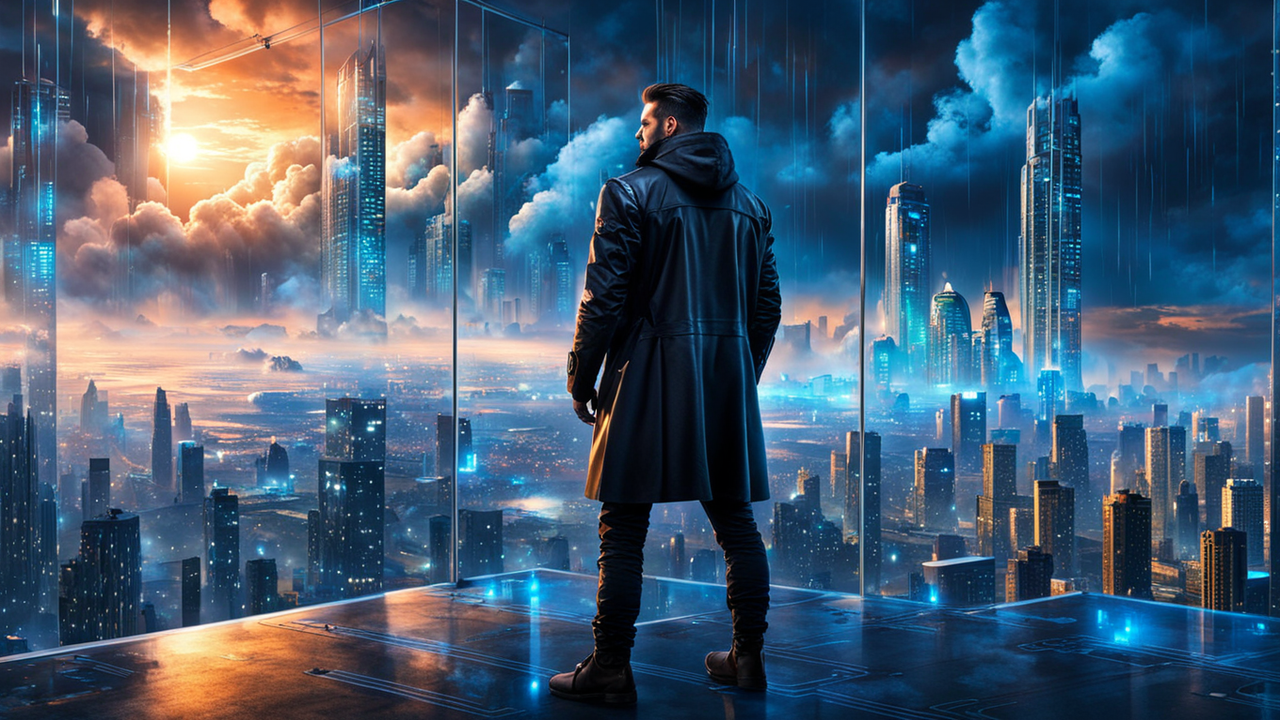 Cyberpunk style with heavy snow falling by Meditational State ...