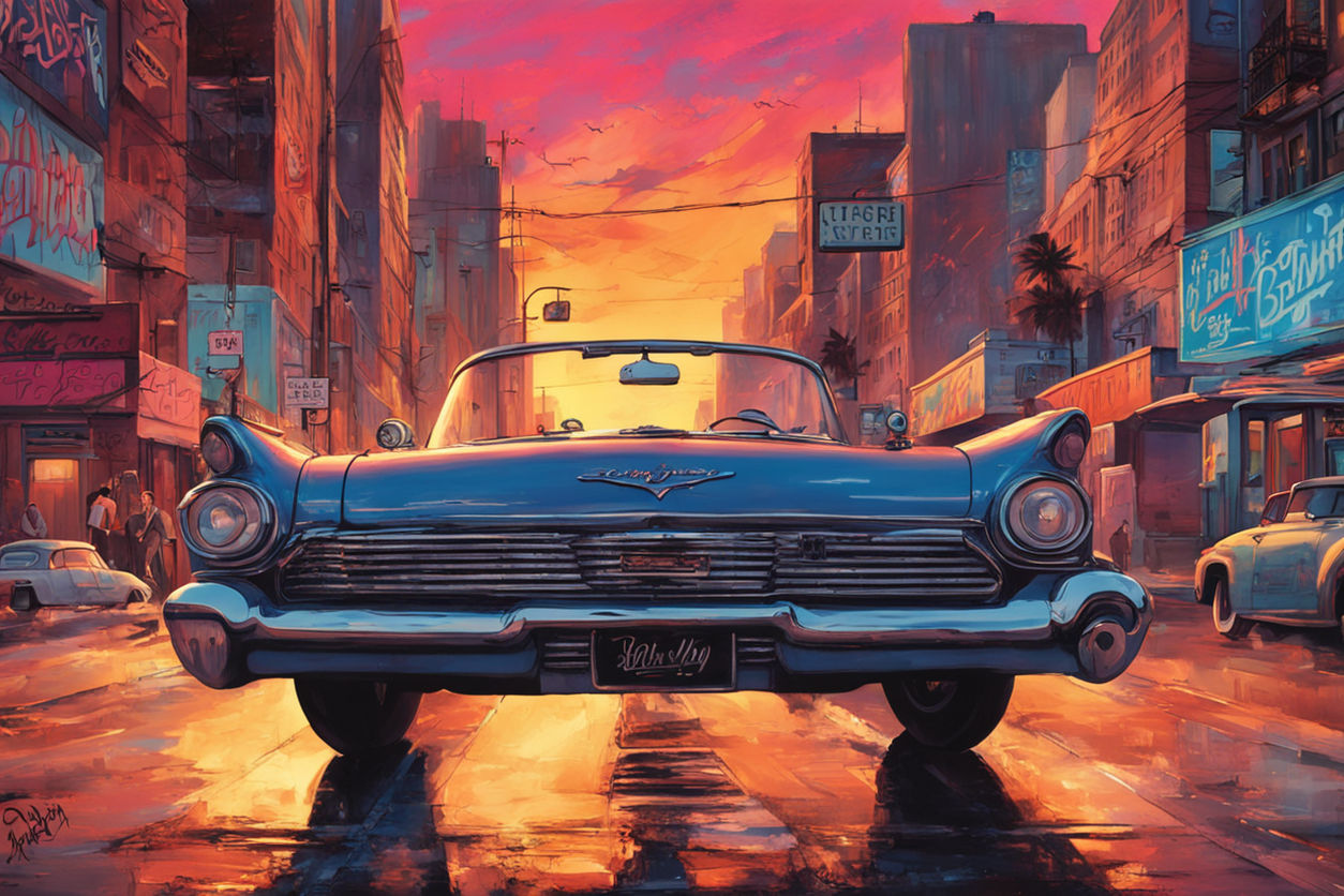 New Jack Swing-themed album cover featuring a dynamic citysc... by ...