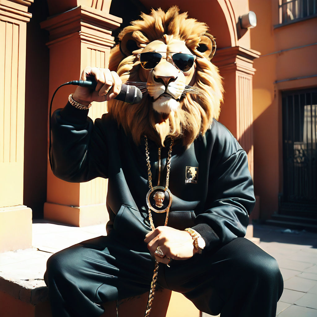 A Lion rapper by Michael M9art - Playground