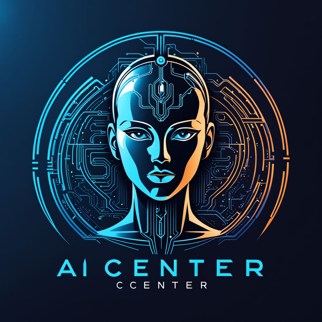 AI CENTER logo featuring a sleek by 구자봉 - Playground