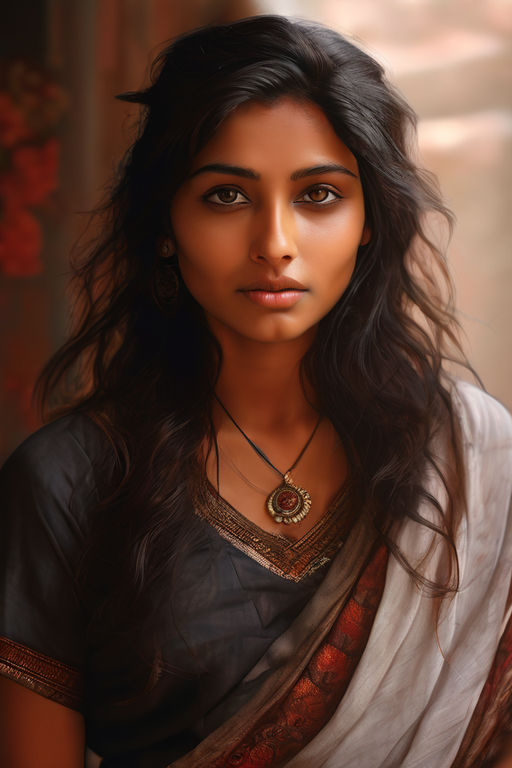 Image of indian unmarried girl realistic by Business FinanceInsights ...