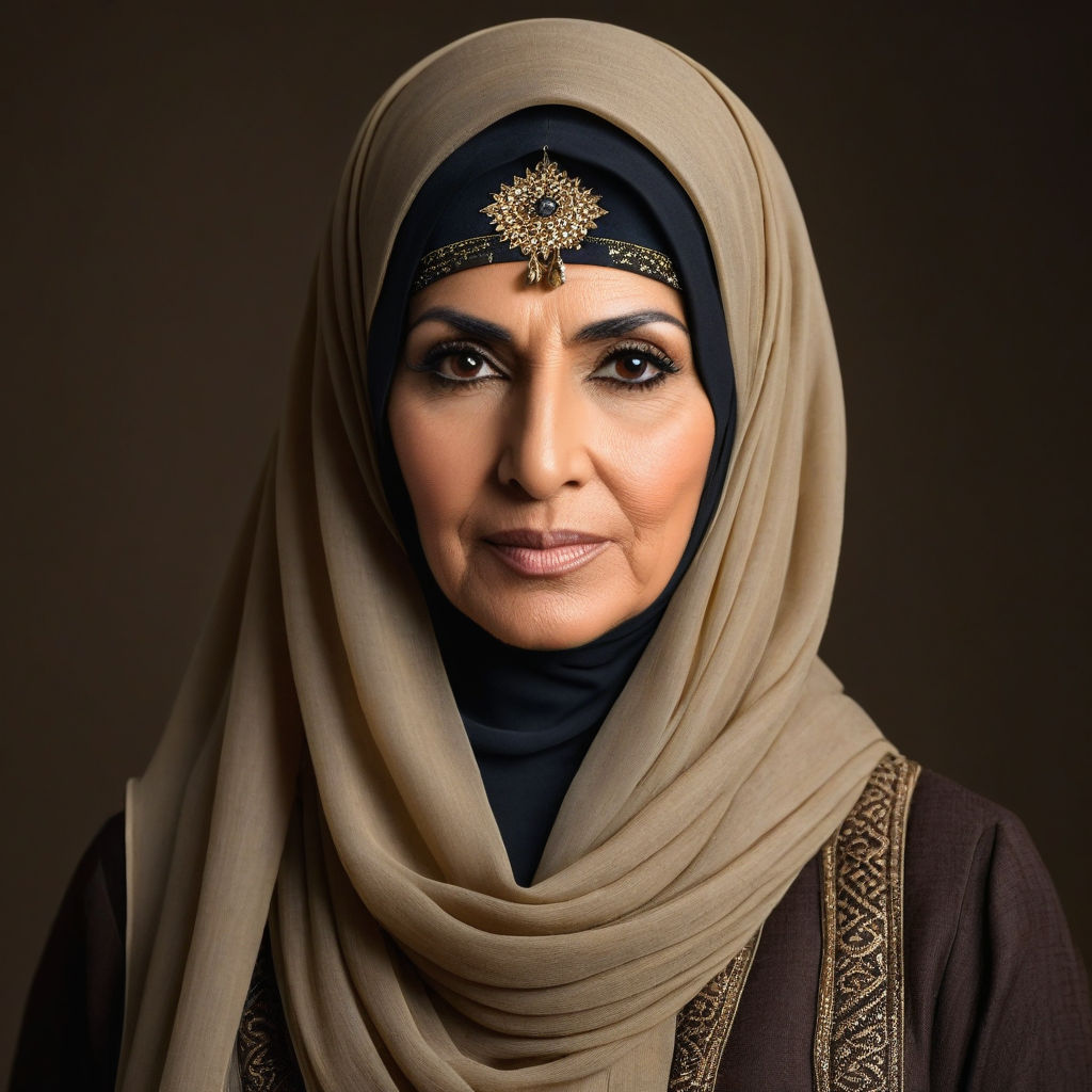 Muslim Arab 50 years old woman historical from abbasid age s... by ...