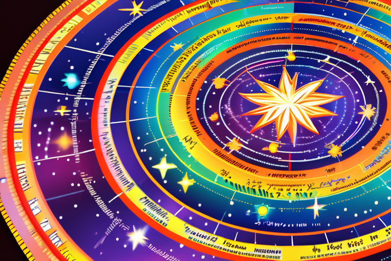 Detailed star trail map of the twelve-sign unique zodiac con... by ...