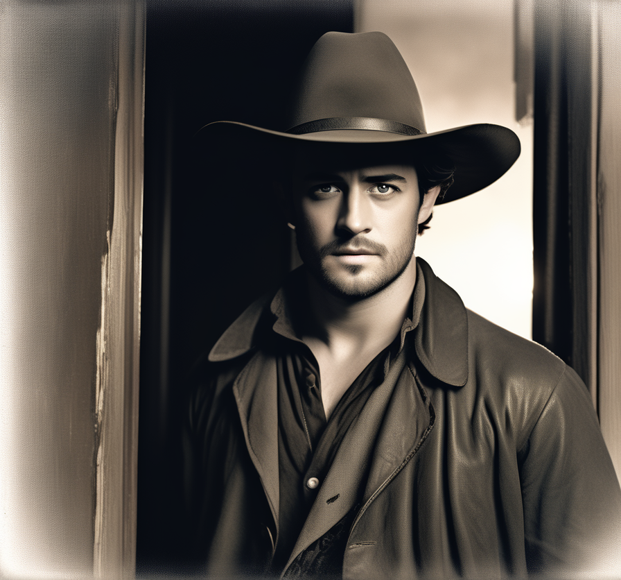 20 year old Matthew perry dressed as a cowboy in mid 1800s. ... by ...