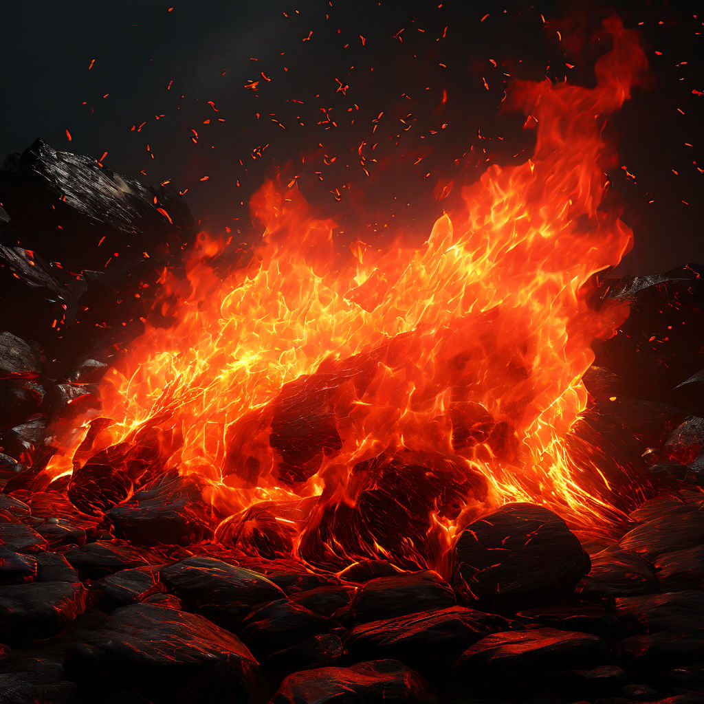 Texture Realistic red fire texture by Карина Михайлова - Playground